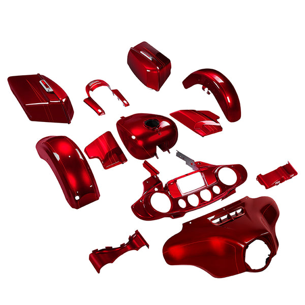 HR3 Velocity Red Sunglo 2017S Complete Body Fairing Kit For Harley Str