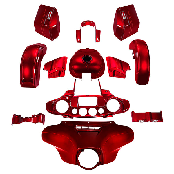 HR3 Velocity Red Sunglo 2017S Complete Body Fairing Kit For Harley Str