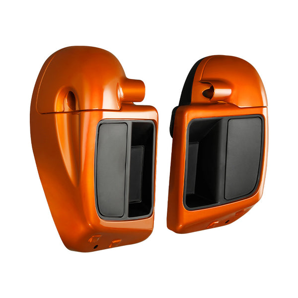 HR3 Scorched Orange / Black Denim Vented Lower Fairing Kit For Harley