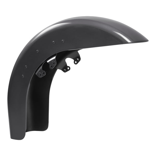 HR3 Gauntlet Gray Metallic Motorcycle 18" Wide Tire Front Mudguard Fen
