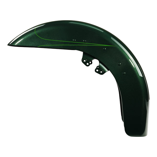 HR3 Deep Jade Pearl Motorcycle 18" Wide Tire Front Mudguard Fender For