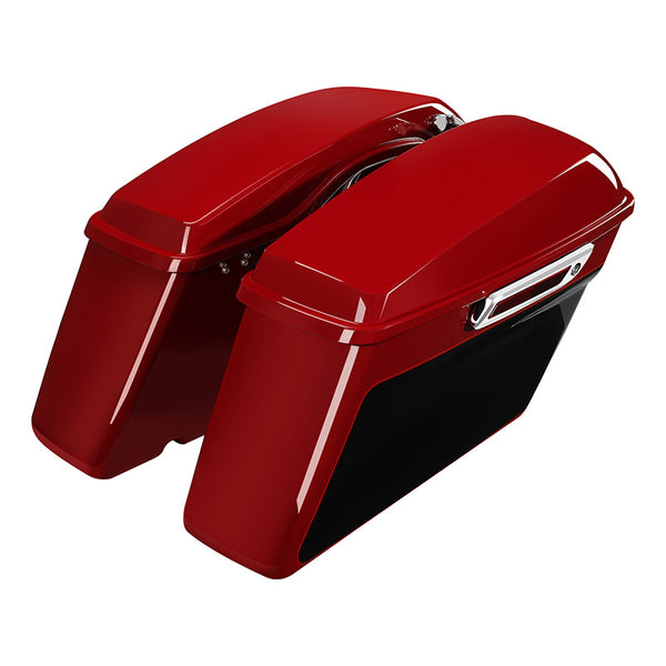 HR3 Billiard Red / Vivid Black 2021RGS Hard Saddlebags (Regular) For 1
