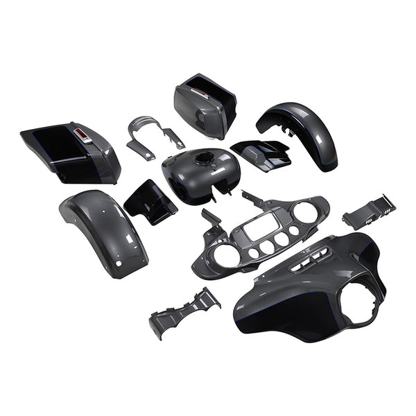 HR3 Gauntlet Gray Metallic / Vivid Black For Harley STREET GLIDE SPECI