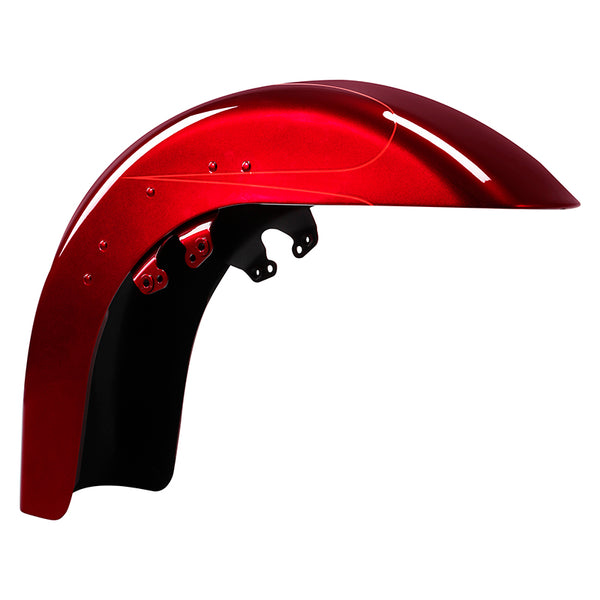 HR3 Velocity Red Sunglo 2016S Motorcycle 18" Wide Tire Front Mudguard