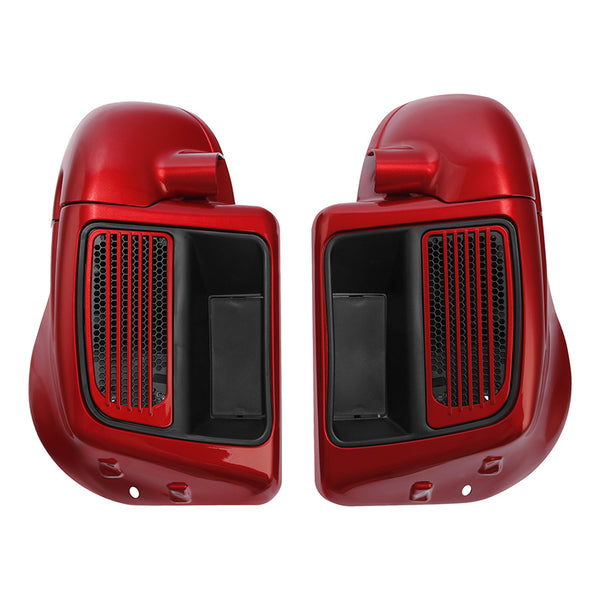 HR3 Wicked Red Vented Lower Fairing Kit For Harley Touring Models 2014