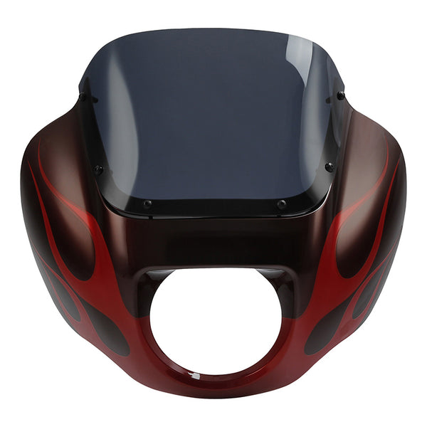 HR3 Wicked Red / Twisted Cherry Headlight Fairing & Windshield Fit For