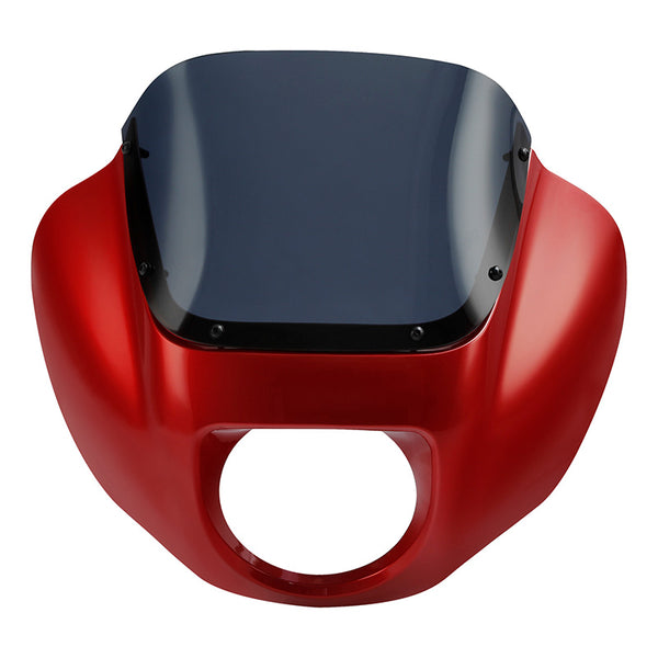 HR3 Wicked Red Headlight Fairing & Windshield Fit For Harley Softail F